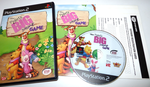 Piglet's Big Game Movie PS2 Playstation 2 Game Complete CIB Reg Card ...