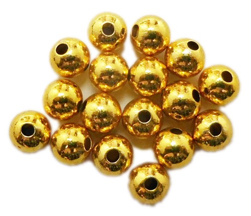 260 Pcs 3mm Spacer Seamless Ball Smooth Bead 18k Gold Plated | eBay