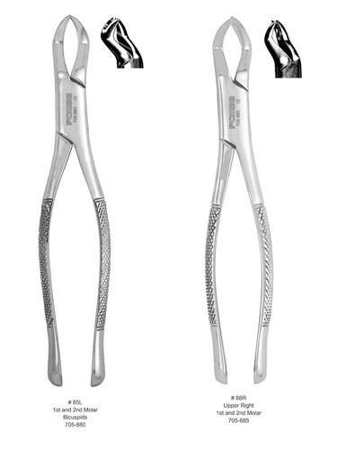 EXTRACTING FORCEP 2-Pcs Set (#88L & #88R) | eBay