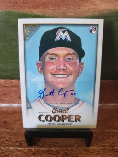 2018 Topps Gallery AUTOGRAPH #21 GARRETT COOPER RC Rookie AUTO Miami ...