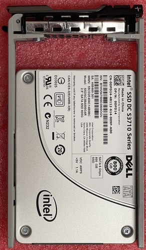DPD14 DELL INTEL S3710 800GB 6Gbps SATA 2.5" SSD SSDSC2BA800G4R 0DPD14 ...