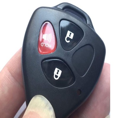 Black Key Shell Plastic Key Fob Case 3 Buttons Key Shell Key Fob for ...