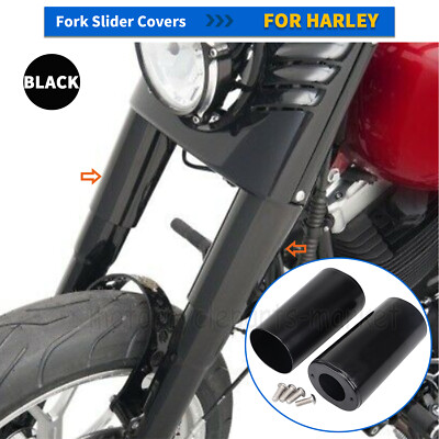 Front Fork Boot Slider Cover Cow Bells For Harley Electra Glide Road ...