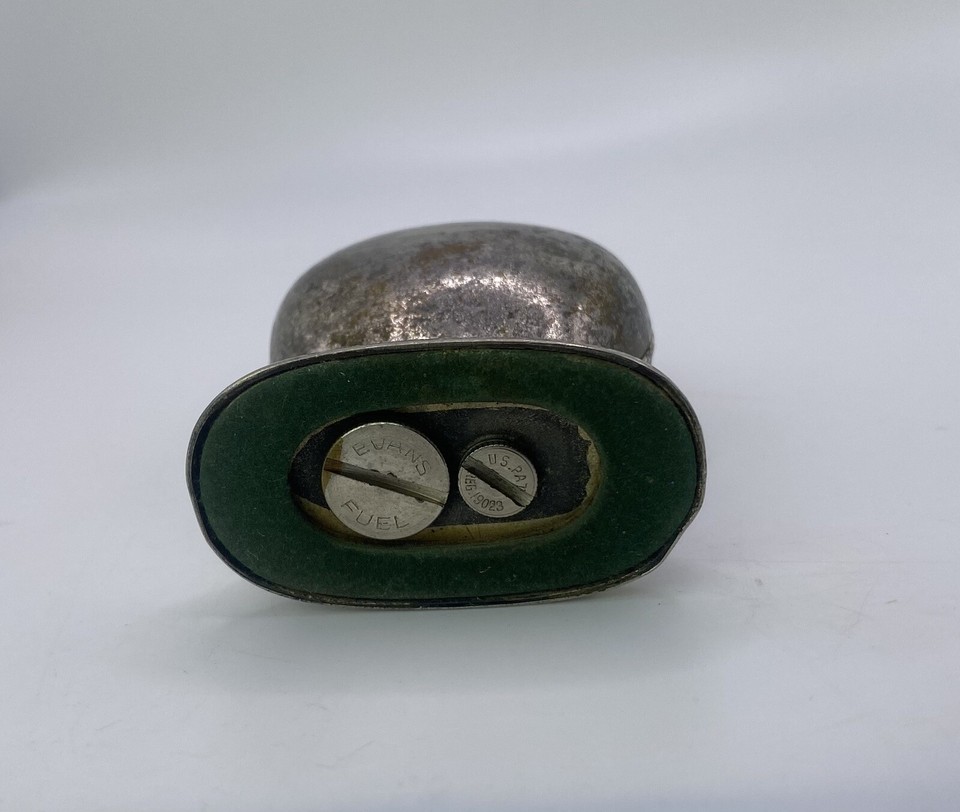 Vintage Evan’s Fuel Table Top Lighter Engraved 1925 1950 | eBay