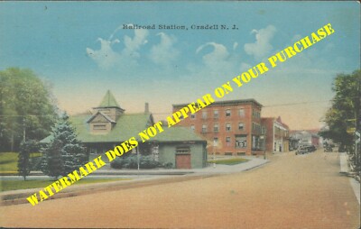 Erie New Jersey & New York Railroad NJ&NY Oradell NJ station postally ...