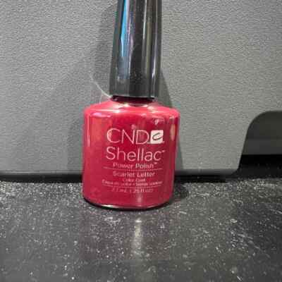 Creative CND Shellac CHARMED Scarlet Letter Gel Polish NO BOX | eBay