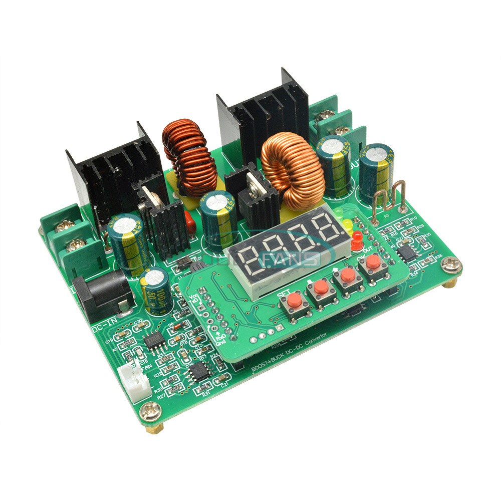 38V 6A DC-DC Converter Digital Boost Buck Step Up Step Down Module CC ...