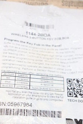 DMP 2 Button Replacement Transmitter Wireless Remote Control Keyfob ...