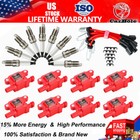 8 Pack UF413 Ignition Coil+41-962 Spark Plug+9748UU Wire Set For ...