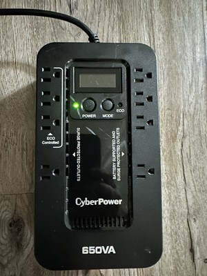 Cyberpower 650 VA Battery Backup UPS 8-Outlets SX650U- Preowned ...