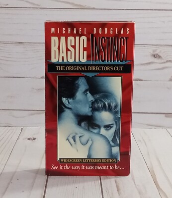 Basic Instinct VHS Tape 1992 Thriller Sharon Stone Widescreen Director's Cut 12236994336| eBay