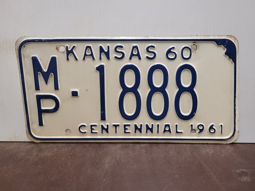 1960 Kansas License Plate Tag Original. | eBay