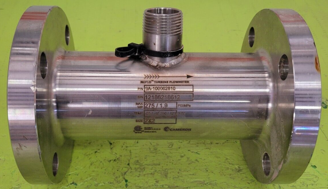 🟠CAMERON NUFLO TURBINE FLOWMETER 9A-100062810 PESSCO IS OFFERING 1 ...