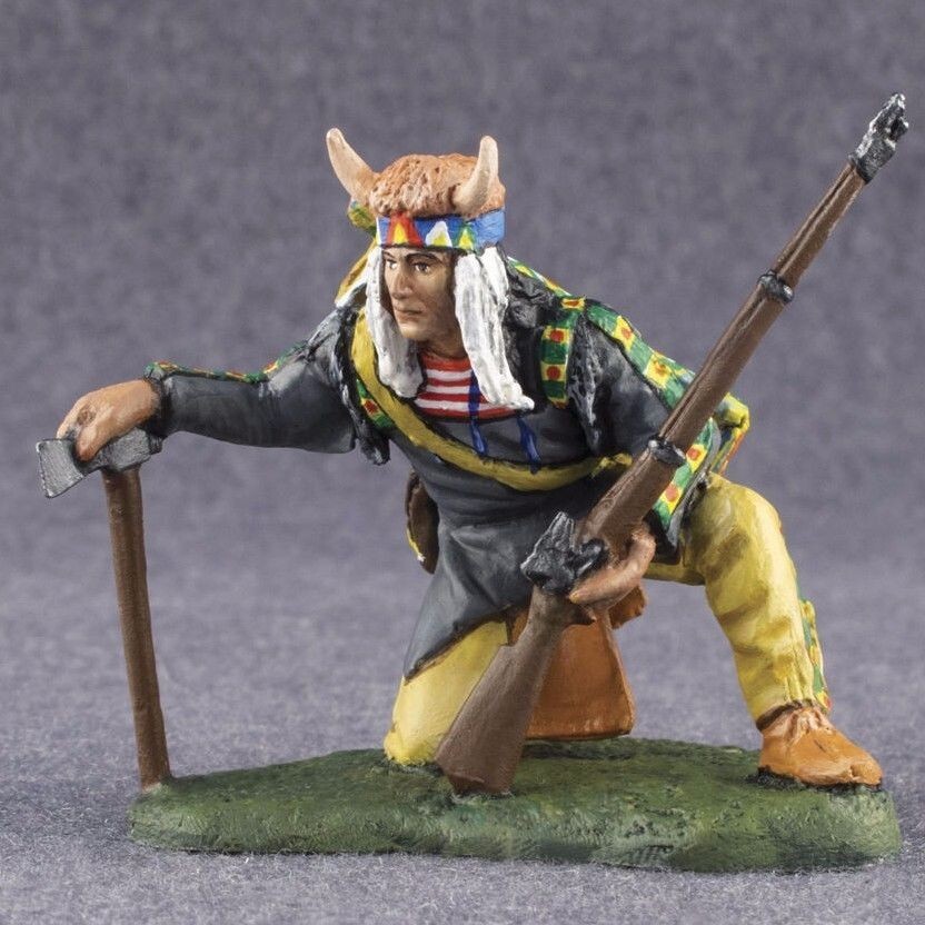 ⭐INDIAN OF THE SIU Figurine PAINTED. Tin Soldiers Miniature Scale 54mm ...