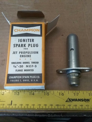 Vintage Champion Jet Engine Igniter Plug FS-27 | eBay