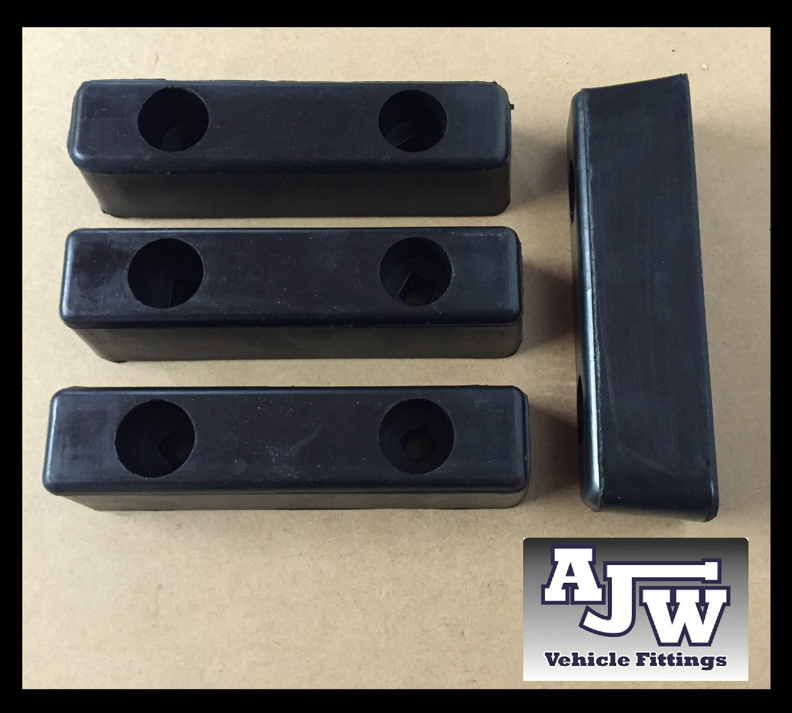 Rubber Buffer (x4) 8" x 2" 200mm Truck Trailer Horsebox Tailboard HGV ...