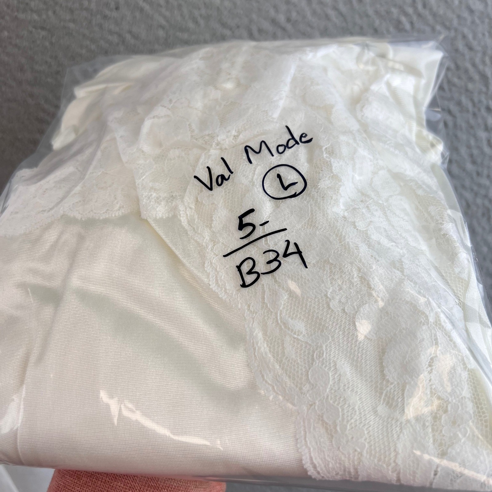 vintage Vee Mode satin Lace Trim Full Length Nightgown Lingerie Slip ...