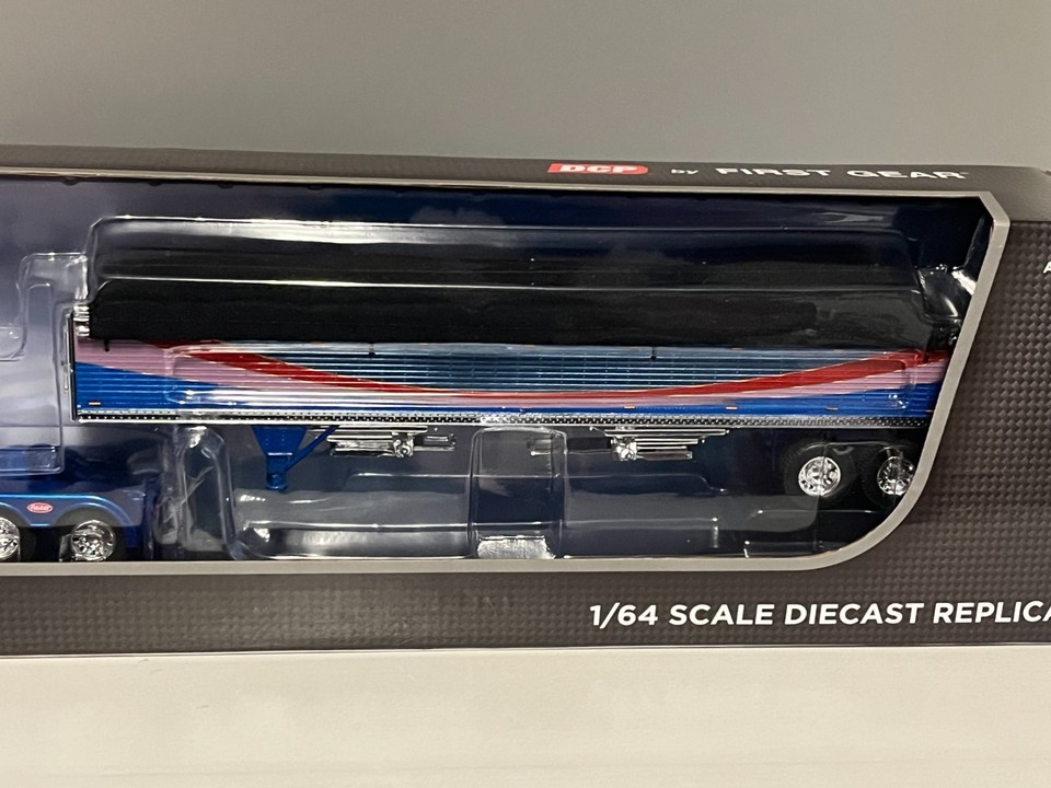 NEW 1/64 DCP 68-1424 PETERBILT 359 BLUE JC ALT SWOOP HOPPER NIB FACTORY ...