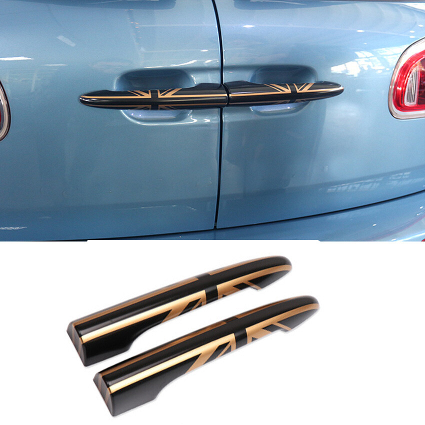 Golden Union Jack Rear Door Trunk Handle Cover For MINI Cooper Clubman ...