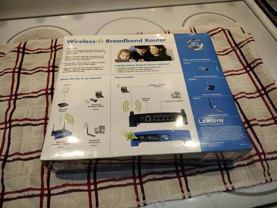 linksys router wrt54g - nib Retro | eBay