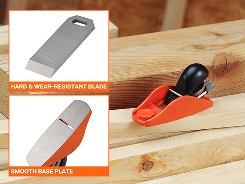 JORGENSEN 3-1/2" Mini Wood Planer Hand Planer for Woodworking Block ...