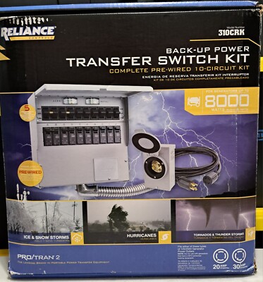 Transfer Switches - Reliance Transfer Switch Kit