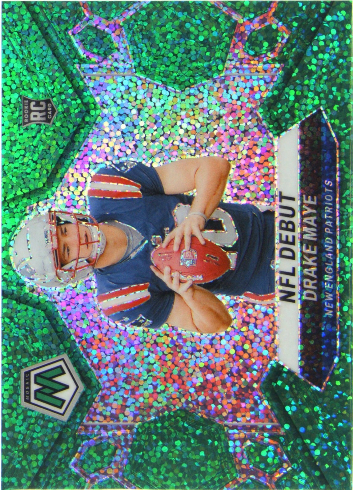 2024 Panini Mosaic - NFL Debut Drake Maye #273 Green Sparkle Prizm /8 ...