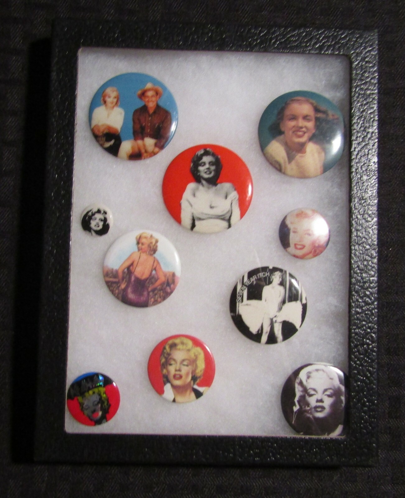 MARILYN MONROE Framed Pin Pinback LOT of 10 Sizes from 0.5 to 1.75" | eBay