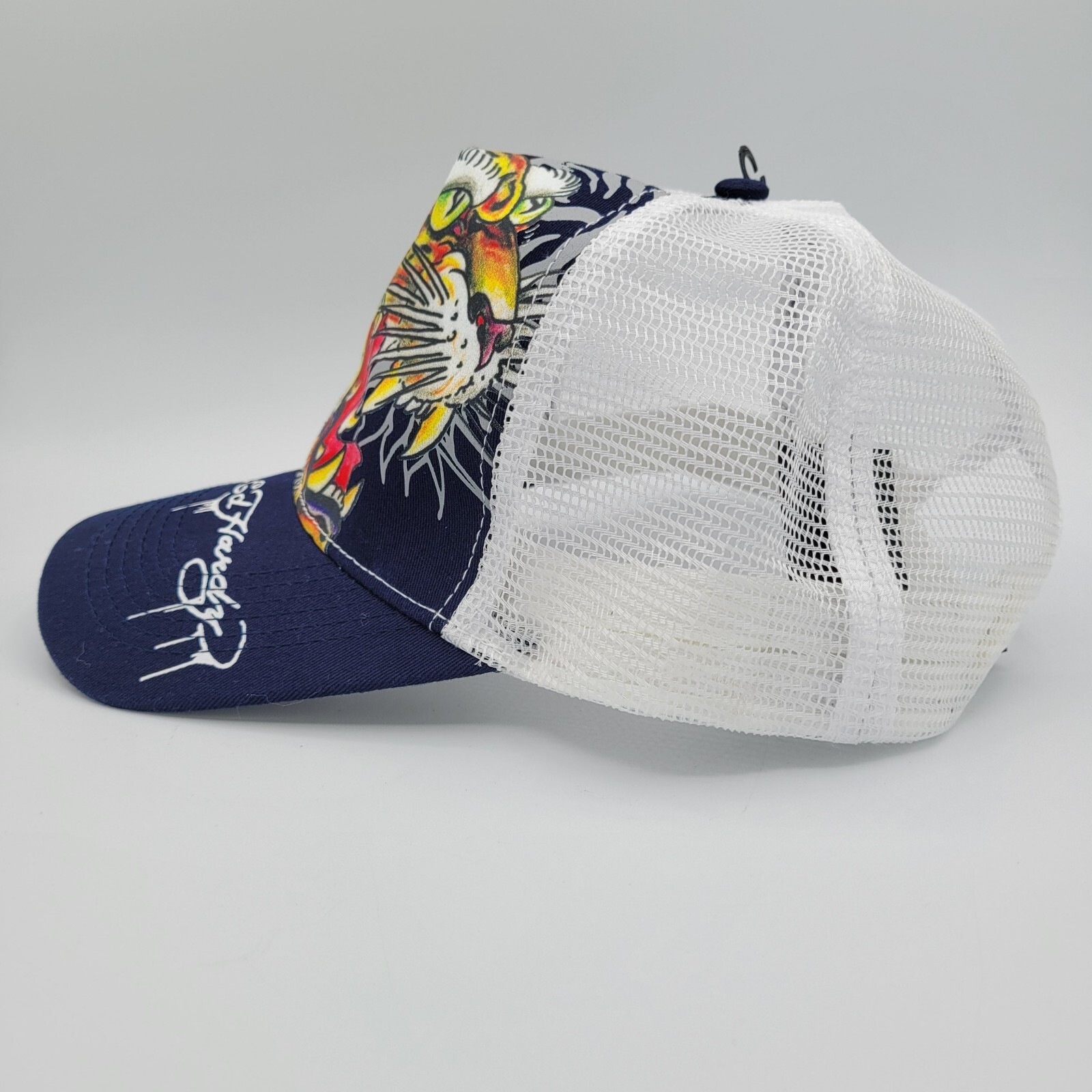 Ed Hardy Hat Snapback Baseball Cap Mesh Back Throwback Y2K 2000s Tiger ...
