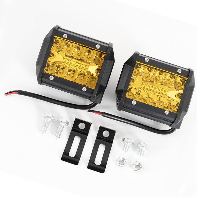 4" Yellow LED Work Lights Spot Pods OffRoad Truck ATV UTV Driving Fog ...