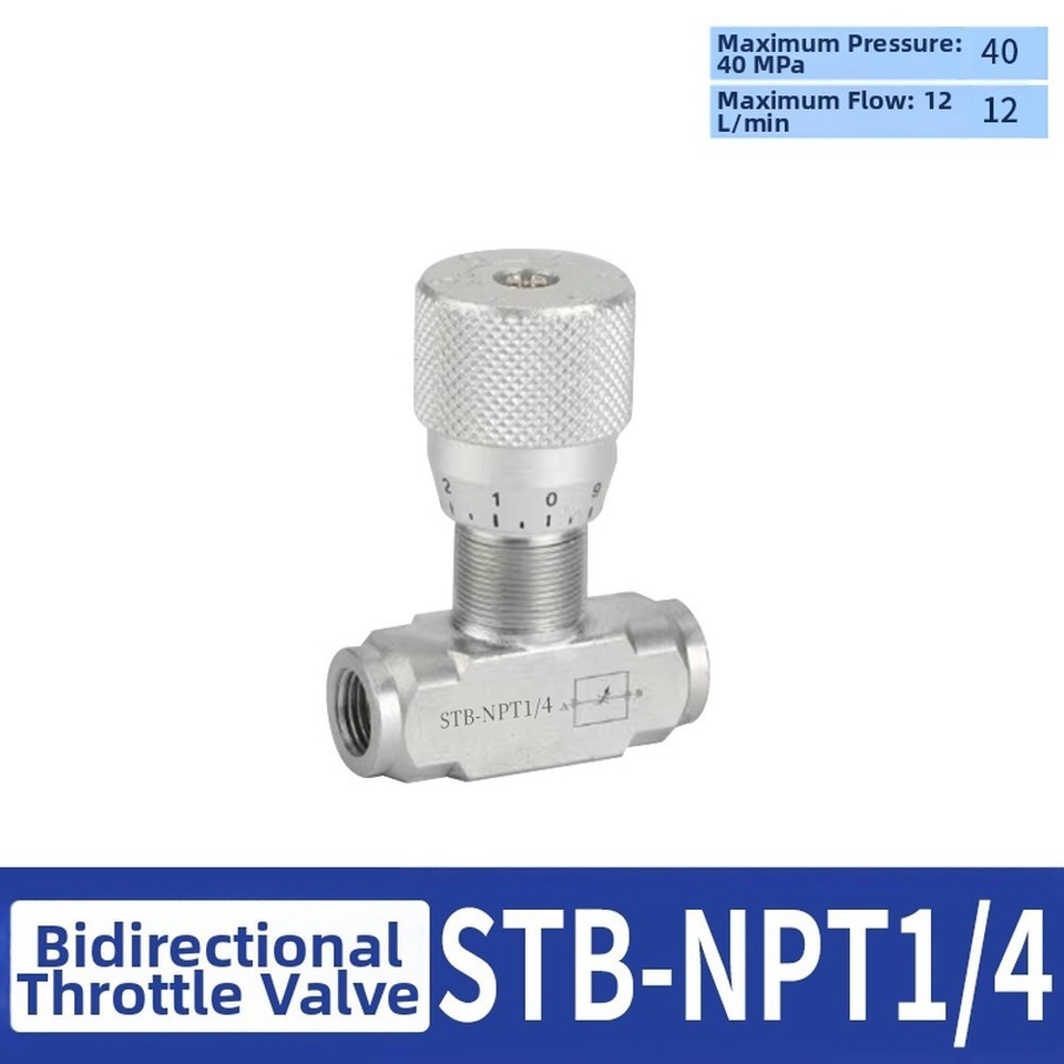 Two Way Hydraulic Flow Control Valve Carbon Steel Body with NPT Threads ...