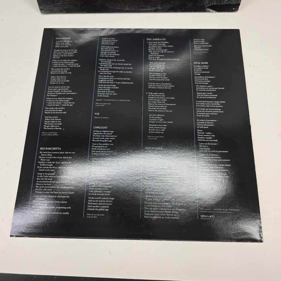 RUSH Moving Pictures Album LP Record 1981 Mercury Records SRM-1-4013 ...
