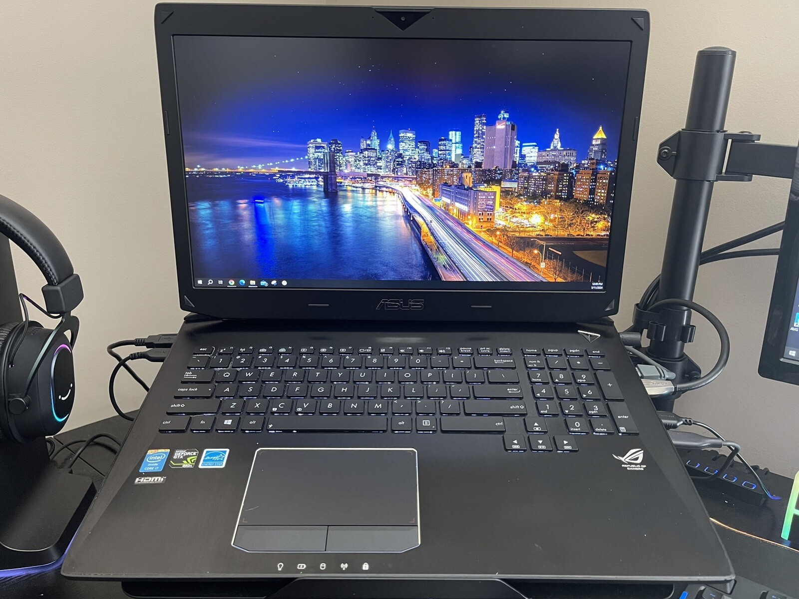 Asus ROG G750JM-BSI7 Gaming Laptop i7 4700HQ 2.4GHz 8GB DDR3 RAM, 512 ...