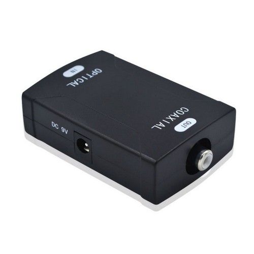 TOSlink Optical to Coax S/PDIF Coaxial Digital Audio Converter Dolby ...