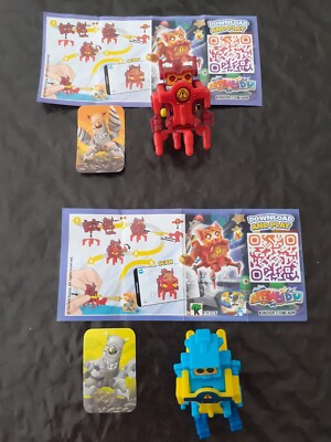 KINDER 2022 - SERIE COMPLETE SPACE ACTION - ROBOTS VD096 + VD097 + 2 ...
