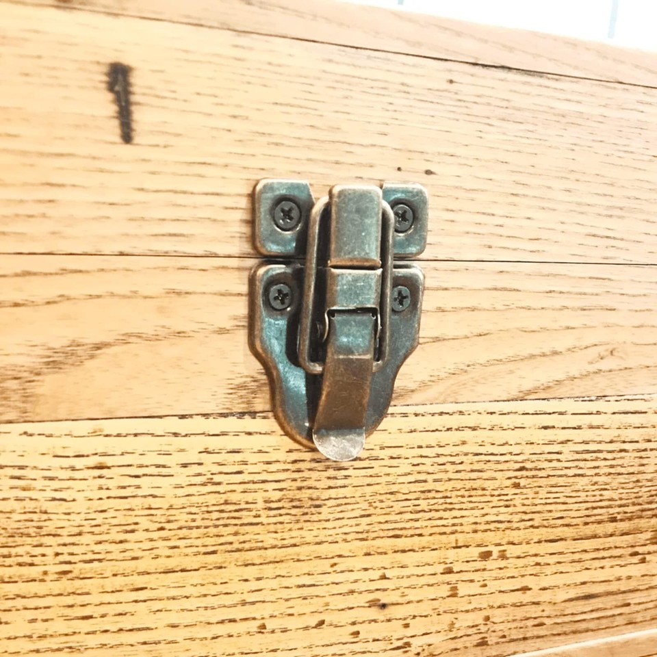 dophee 4Pcs Retro Box Toggle Latch Catch Antique Iron Duckbilled Hasp ...