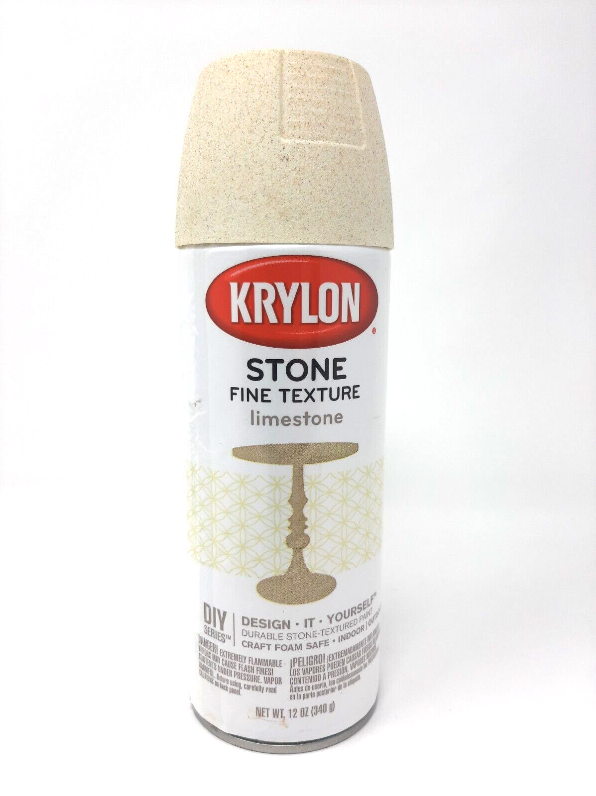 Krylon Stone Fine Texture Finish Spray Paint Limestone Color 12 oz for ...