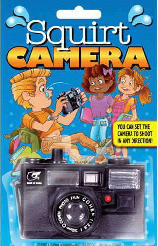 Mini 35mm Squirt Camera Practical Jokes Water Prank 360 Squirt Nozzle ...