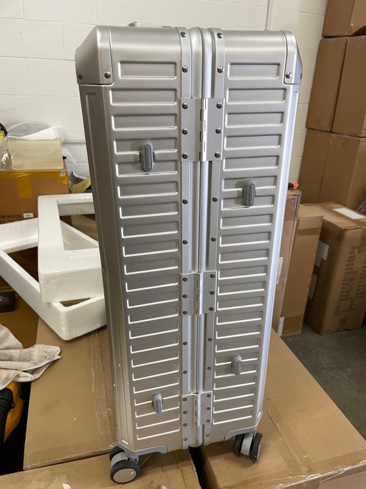 All Aluminum Luggage Suitcase 28" TSA Lock -- Minor Damages | eBay