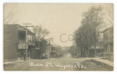 RPPC Main Street ULYSSES PA Potter County Pennsylvania Real Photo ...