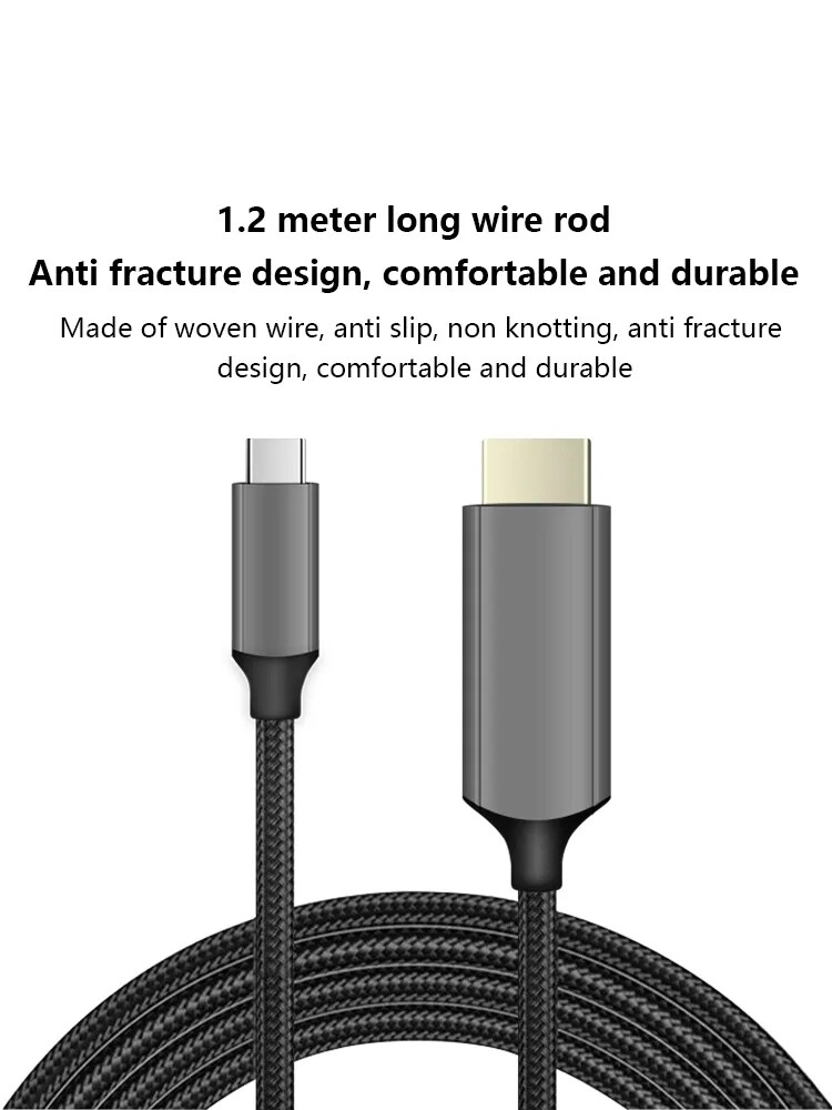Original Nreal XREAL HDMI to USB-C Cable 1.2m 60Hz 4K for XREAL Beam ...