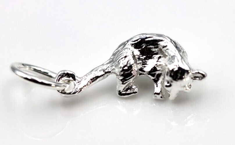 Sterling silver 925 Small Lightweight Possum Charm with jump ring ...
