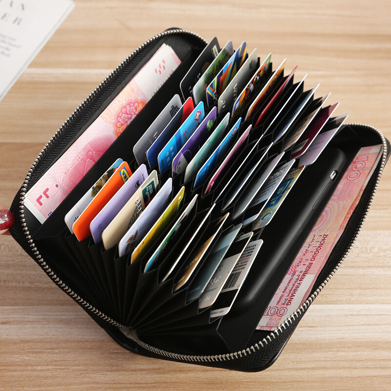 RFID Blocking Women Men Leather Long Wallet Clutch Id Card Holder Purse ...