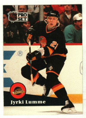 1991-92 PRO SET HOCKEY CARD - #240 JYRKI LUMME VANCOUVER CANUCKS | eBay