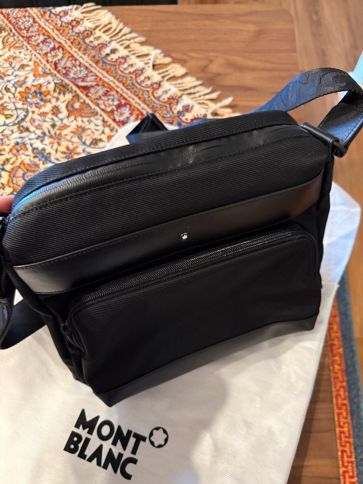 Montblanc Nightflight Crossbody Messenger Envelope Bag – Black – Brand ...