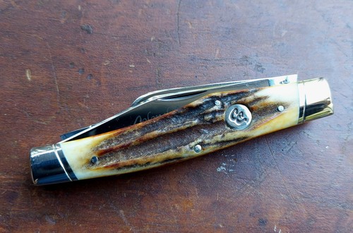 Vintage Colonel Coon Stag Stockman Knife Carried/Unused 1 Of 250 ...