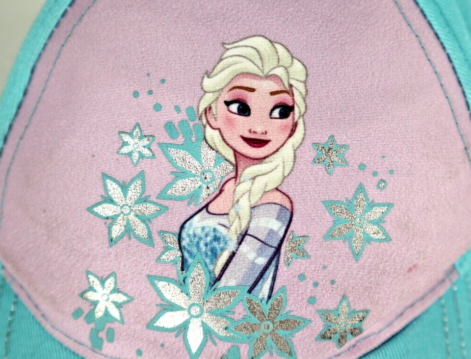 Frozen Elsa Baseball Cap Disney Girl's Youth Hook Loop Small Aqua ...