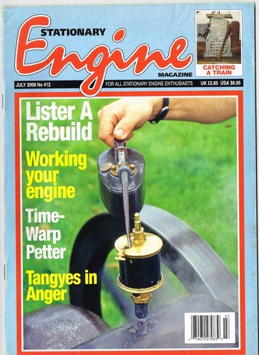 STATIONARY ENGINE magazine July 2008, Vintage Implements, Lister A ...