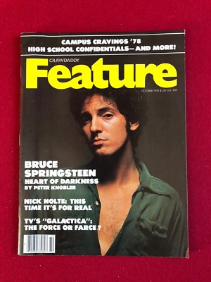 1978, Bruce Springsteen, "CRAWDADDY" Magazine (No Label) | eBay