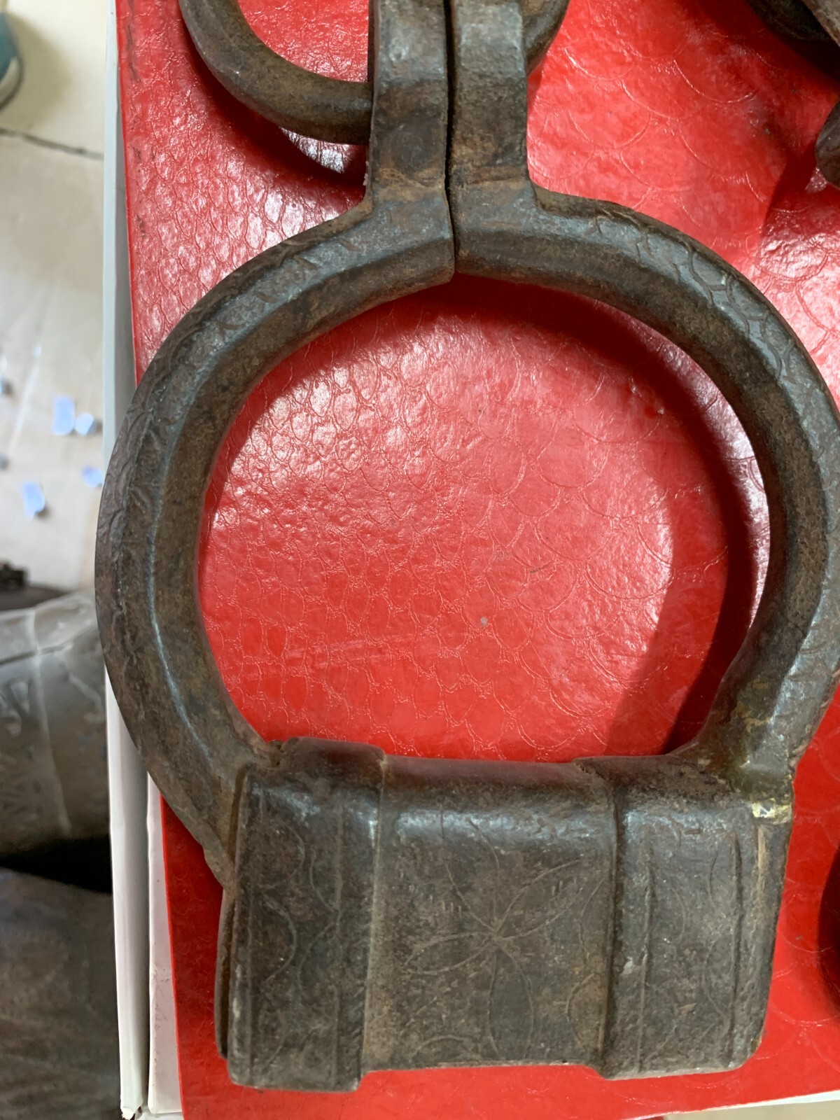 Antique Old Hand Forged Iron Prisoner Shackle Horse Leg Shackle ...